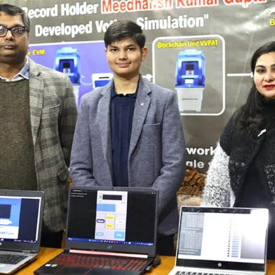 13 वर्षीय विश्व रिकॉर्ड धारक मीधांश कुमार गुप्ता ने विकसित की ब्लॉक चेन आधारित EVM - uttamhindu.com